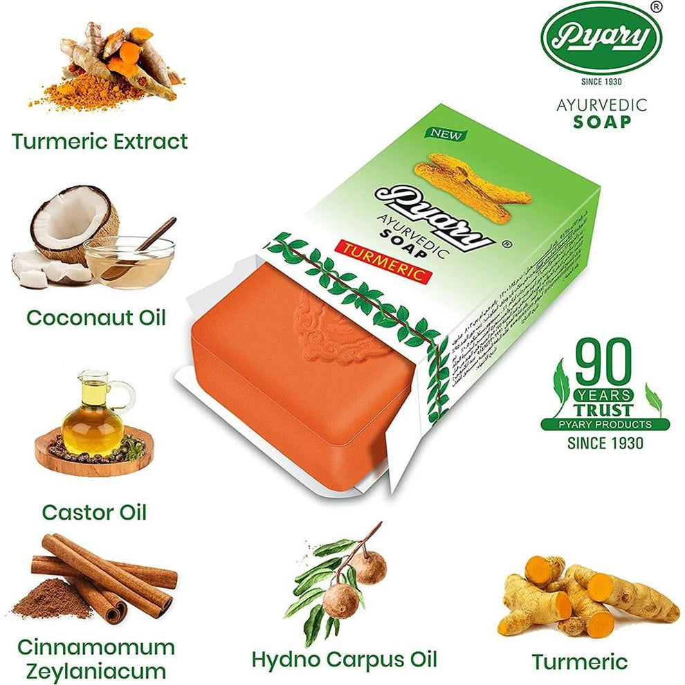 Pyary Ayurvedic Turmeric Soap 75g – Beauty Lounge Ph