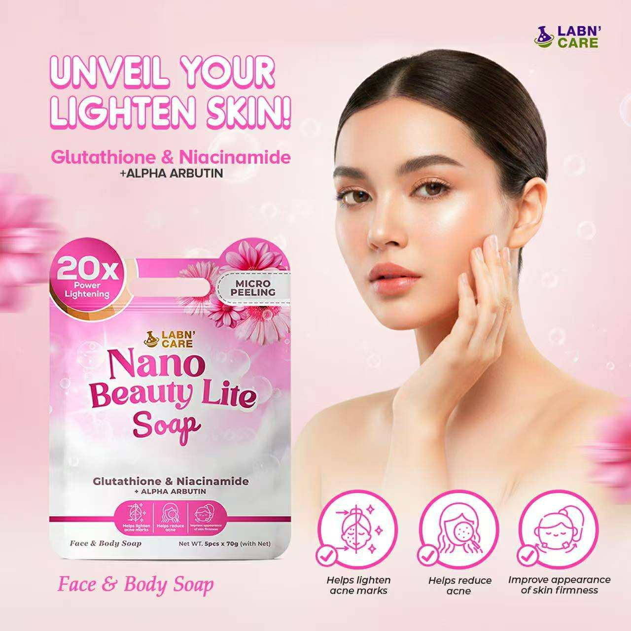 LABN'CARE Nano Beauty Lite Soap (5 bars/pack) – Beauty Lounge Ph
