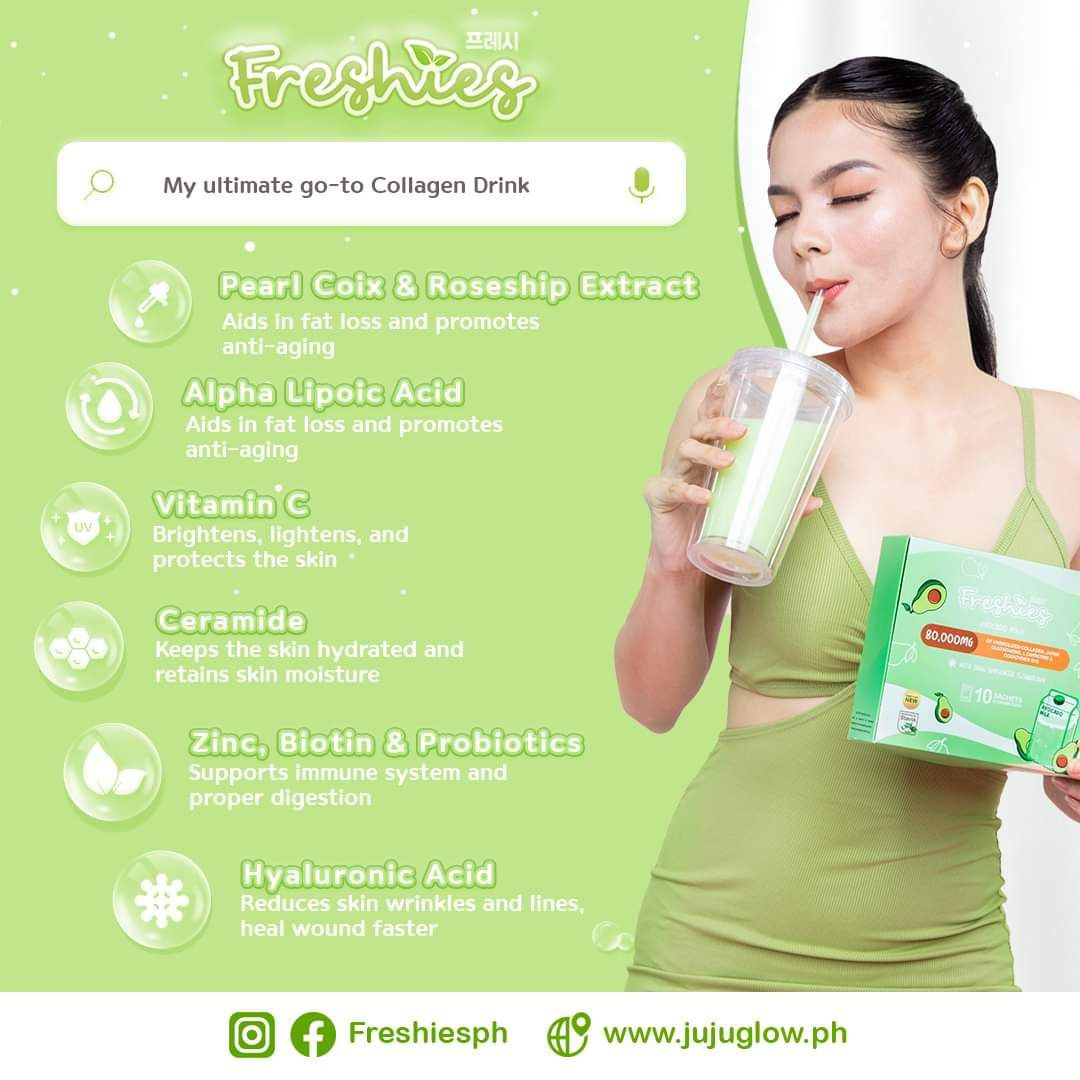 Freshies Avocado Milk Collagen Drink – Beauty Lounge Ph