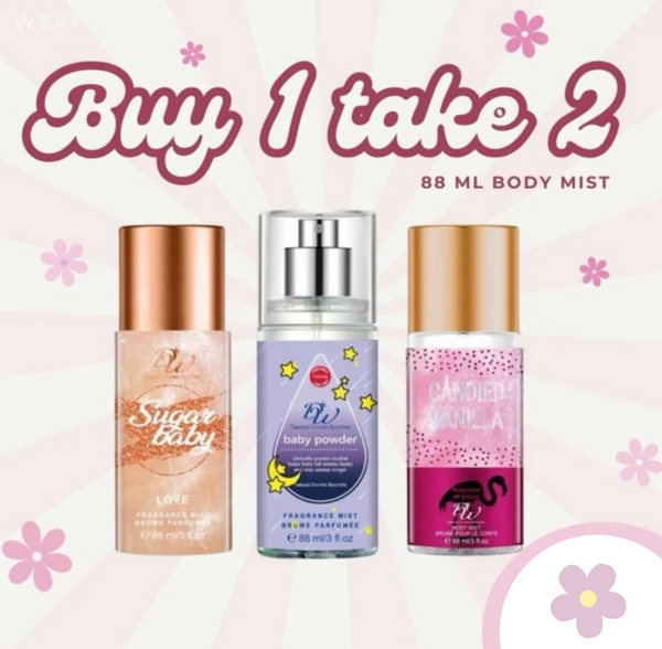 BUY 1 TAKE 2 88ML BODY MIST PERFUME – Beauty Vault Ph