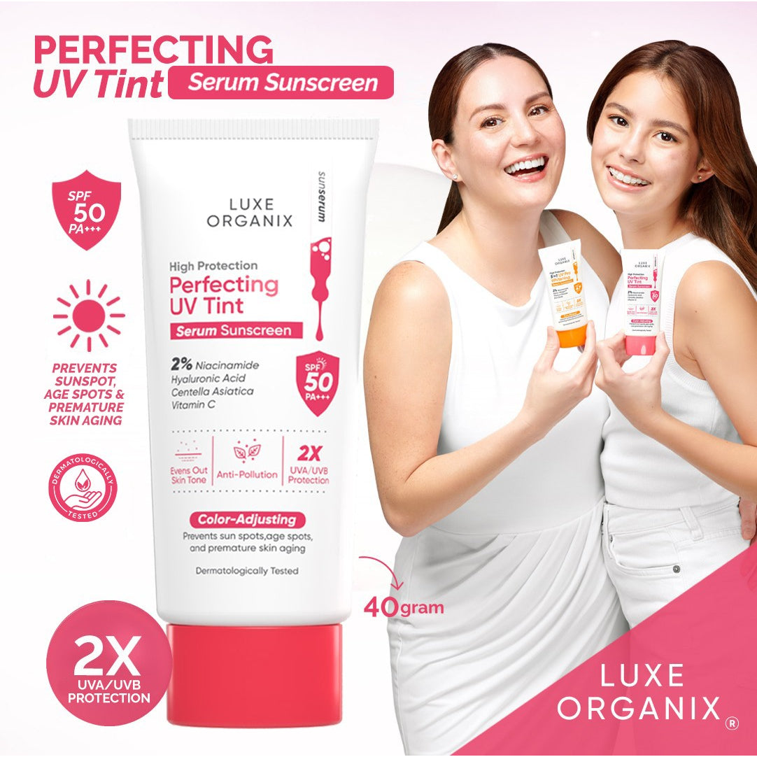 Luxe Organix High Protection Perfecting UV Tint Serum Sunscreen SPF 50 ...