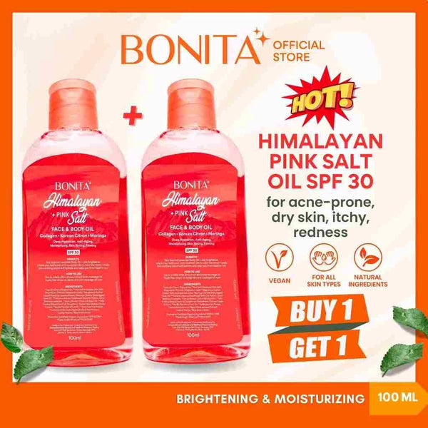 BUY 1 TAKE 1 | BONITA Himalayan Pink Salt Face and Body Oil with SPF 3 ...